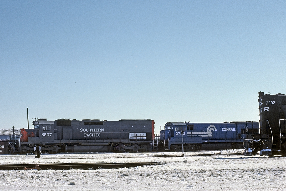 SP 8507 at Buckeye Yard during February 1979 | Conrail Photo Archive