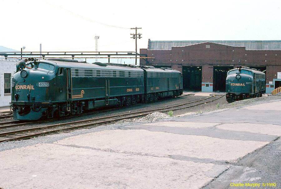 CR 4020 4021 and 4022 in Reading in June of 1990 | Conrail Photo Archive