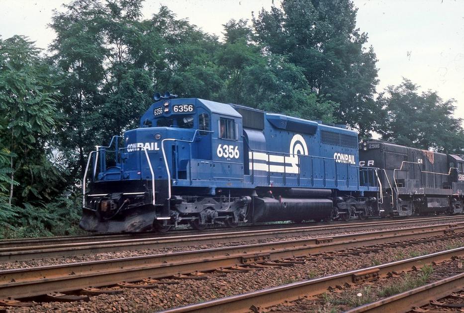 CR 6356, a former PRR SD40 along the ex Pennsy Middle Division | Conrail Photo Archive
