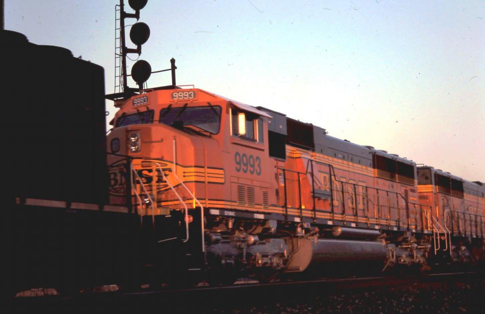 BNSF 9993 Bryan, OH 12-1998 | Conrail Photo Archive
