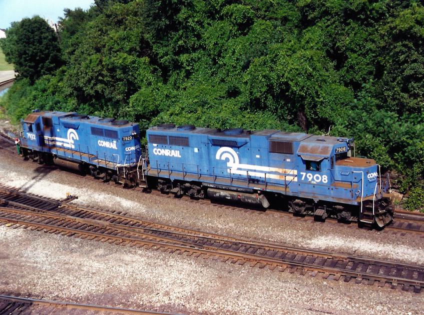 CR 7908 GP-38 at Conrail's Ashtabula Harbor Ohio Yard | Conrail Photo Archive