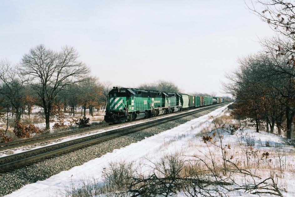 BN 3108 Gary, IN 01-01-1983 | Conrail Photo Archive