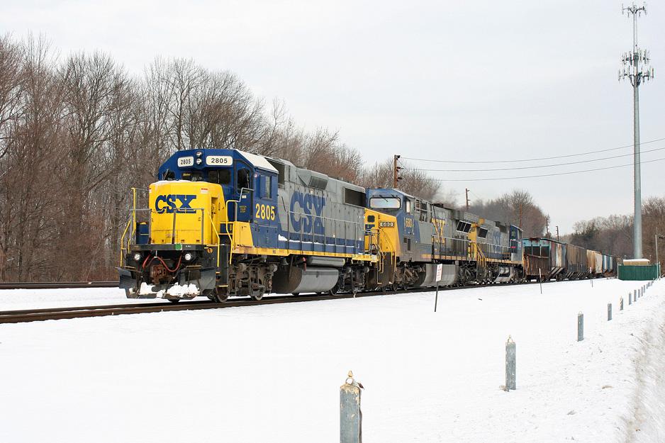 CSXT 2805 (CR 8261) West Englewood, NJ 1-15-2011 | Conrail Photo Archive