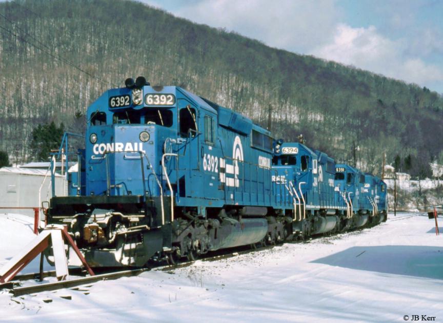 CR 6392 at Emporium, PA 1/1992 | Conrail Photo Archive