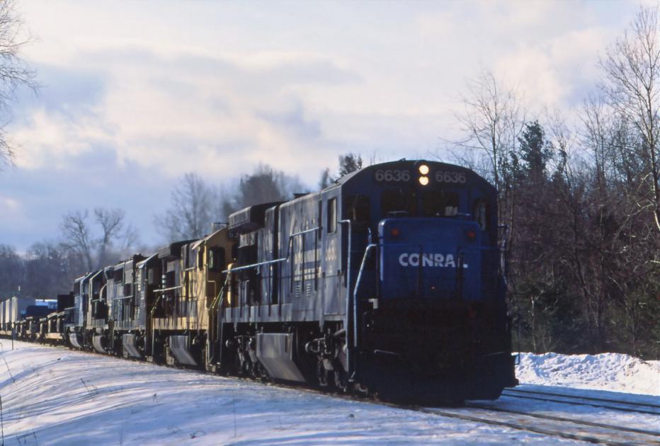 B&A Foreign Power day 1/29/94. (01) | Conrail Photo Archive