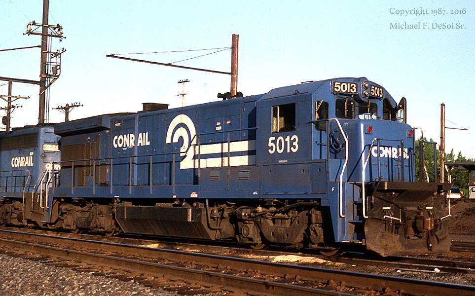 CR 5013 lays over in the yard at Morrisville, PA. June 5, 1987 ...