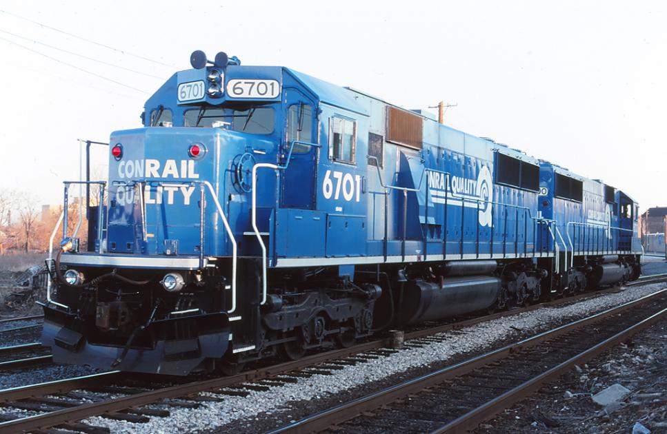 CR 6701 & 6700 at Lancaster PA 1/31/98 | Conrail Photo Archive