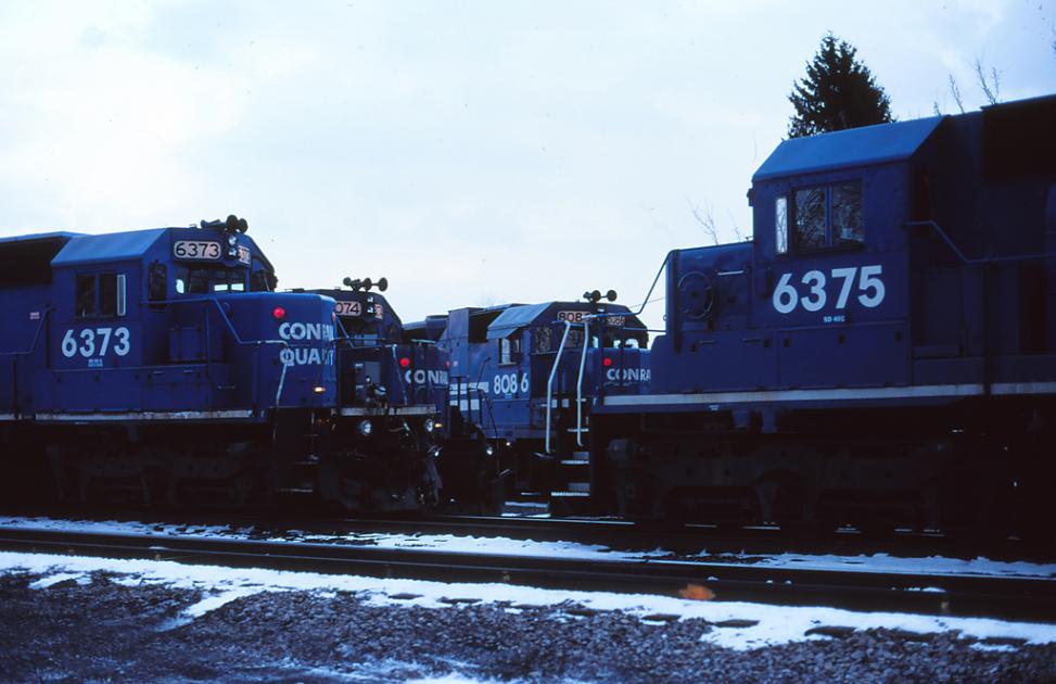 CR 6373 at Cresson, PA 3/14/98 | Conrail Photo Archive