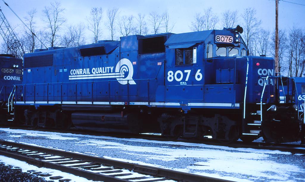 CR 8076 at Cresson, PA 3/14/98 | Conrail Photo Archive