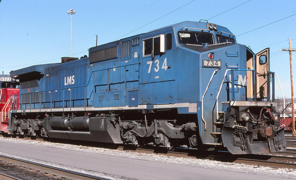 LMS 734 at Cumberland, MD 2/10/99 | Conrail Photo Archive