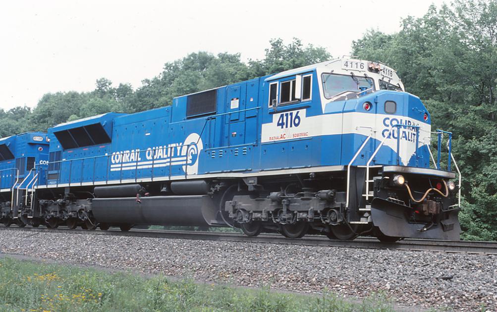 CR 4116 on PIBE Lilly, PA 6/15/96 | Conrail Photo Archive