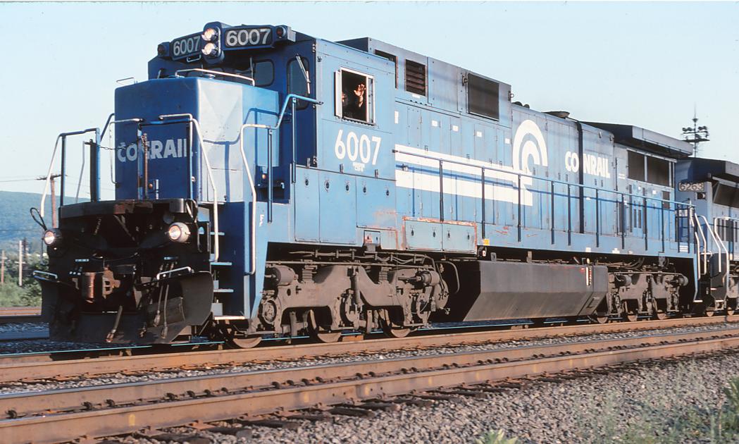 CR 6007 on ML-440 at Altoona, PA 6/15/96 | Conrail Photo Archive