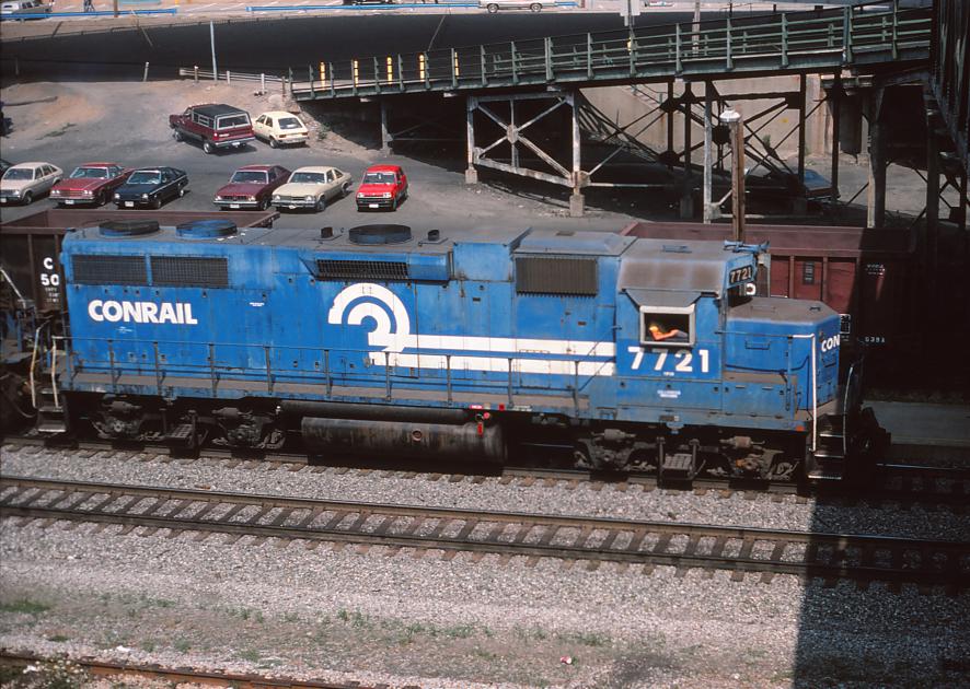 CR 7721 at Clly, OH 9/83 | Conrail Photo Archive