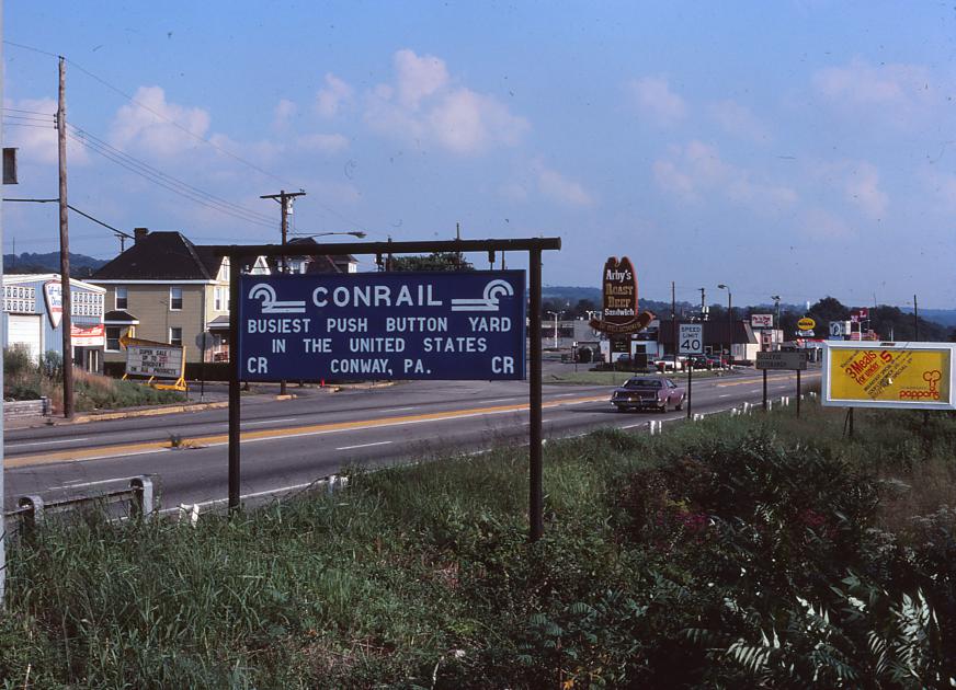 Conway Yard sign 9/1/80 | Conrail Photo Archive