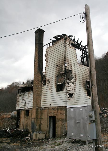 SO Tower's Fire Damage | Conrail Photo Archive