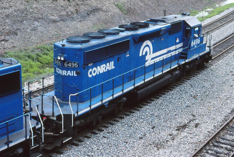 CR 6496 Cumberland, MD 6/95 (Rear View) | Conrail Photo Archive