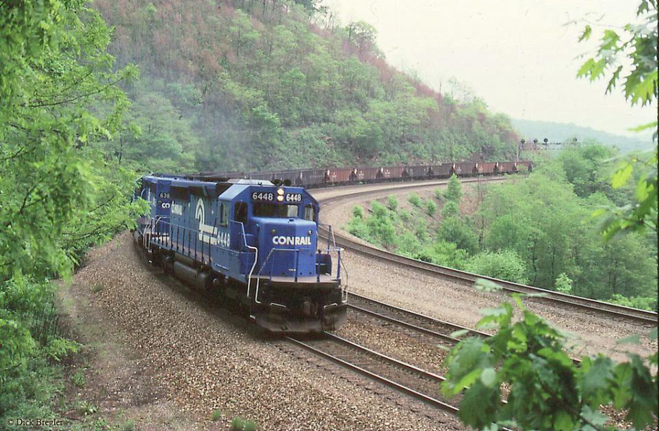 CR 6448 at Horseshoe Curve | Conrail Photo Archive