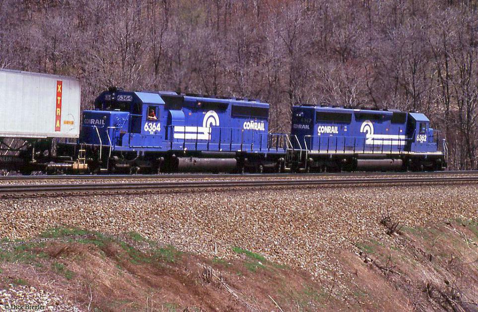 CR 6364 at Horseshoe Curve in 1993 | Conrail Photo Archive