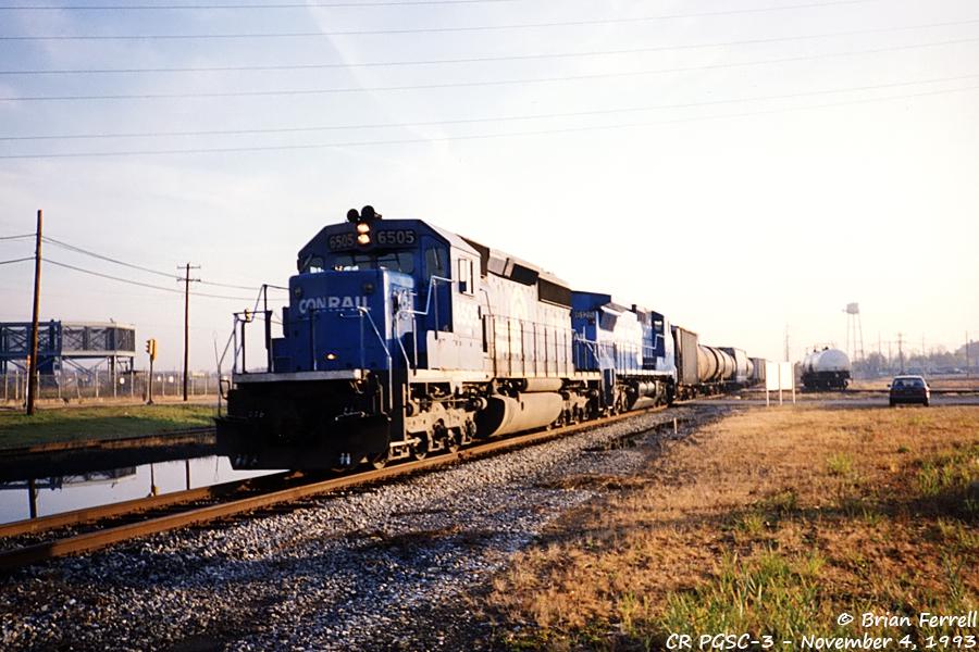 CR 6505 on PGSC-3 at Eddystone, PA | Conrail Photo Archive