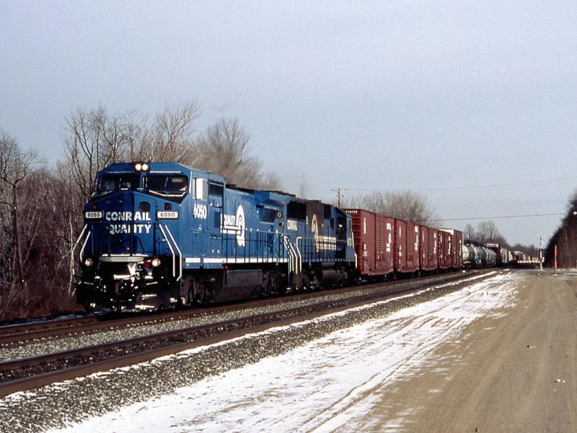 CR 6050 at North Kingsville, Ohio 12/21/96 | Conrail Photo Archive