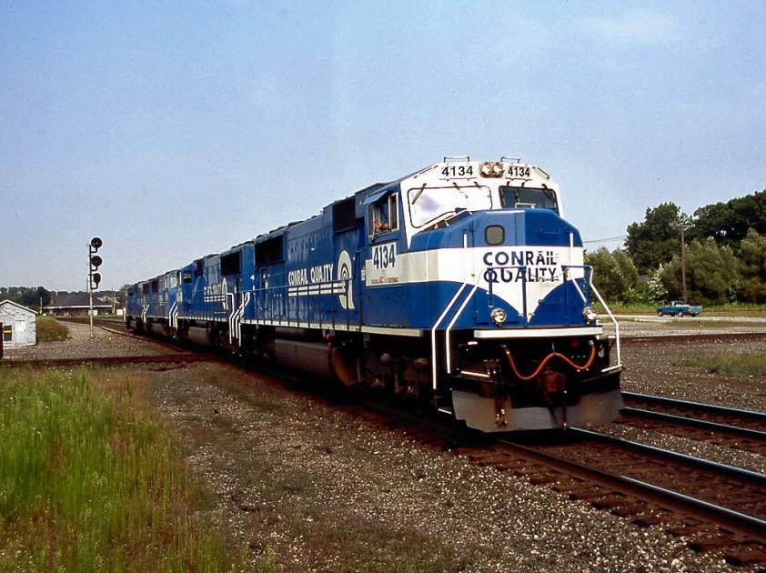 CR 4134 Westbound at Ashtabula, Ohio 8/21/98 | Conrail Photo Archive