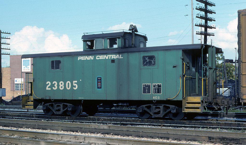 CR 23805 class NE6 Penn Central caboose 08-76 | Conrail Photo Archive