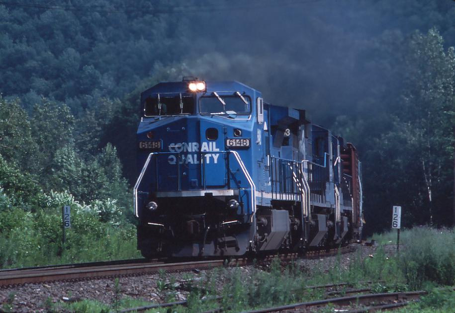 CR 6148 at Chester, MA. on 7/16/94. | Conrail Photo Archive