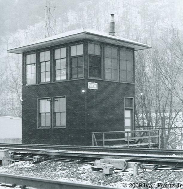 View Interlocking Tower Duncannon, PA 1-31-1981 | Conrail Photo Archive