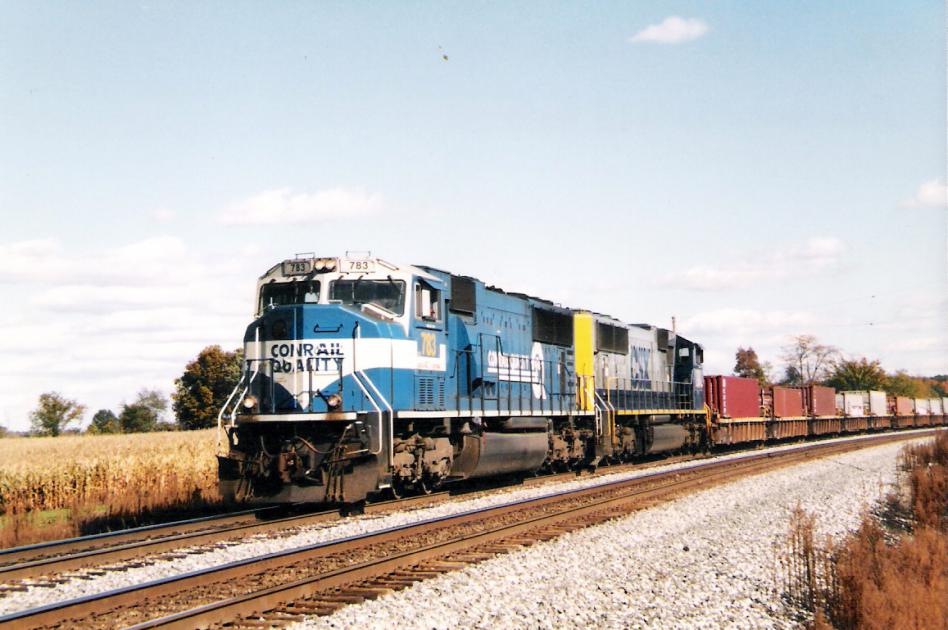 CSXT 783 leads train X147 at St. Joe on 10/7/2001 | Conrail Photo Archive