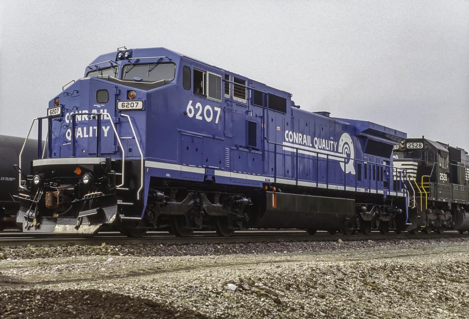 CR 6207 GE C40-8W New at CNW Proviso Yard in Melrose Park IL 10-15-1994 ...