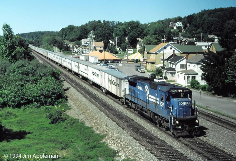 CR 6027 at Lilly, PA 8/6/1994 | Conrail Photo Archive