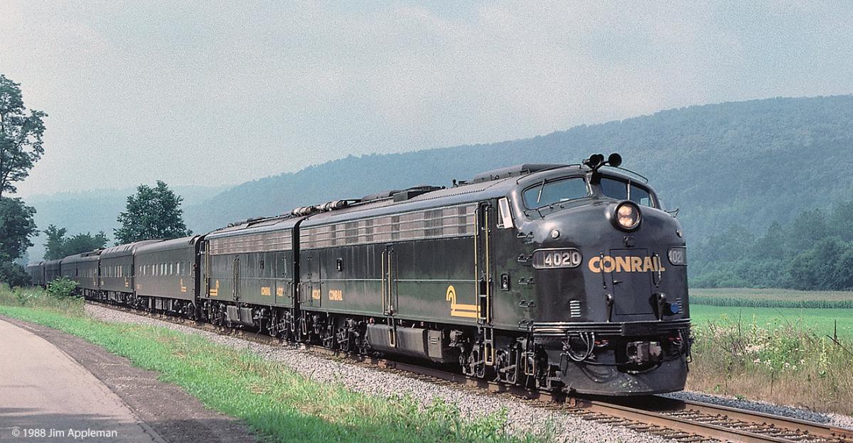CR 4020 OCS at Lindley, NY 7/27/1988 | Conrail Photo Archive
