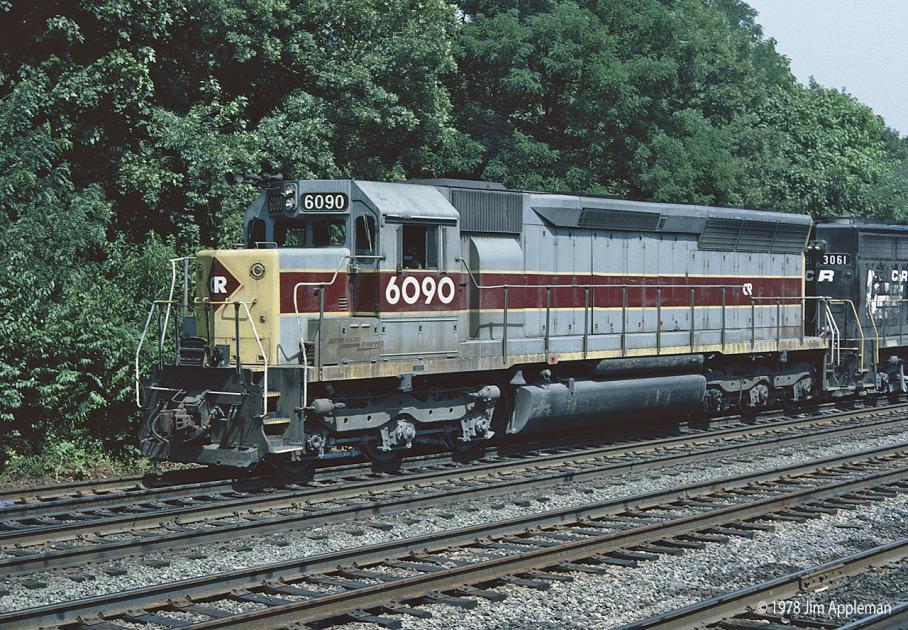 CR 6090 (EL 3625) at Bellwood, PA 8/19/1978 | Conrail Photo Archive