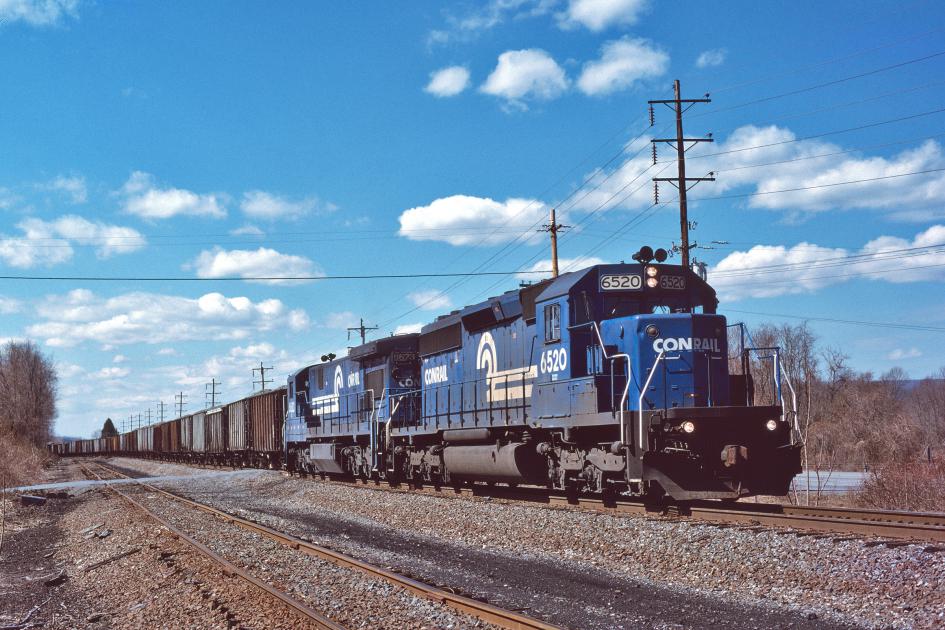 CR 6520 at Dyers, PA on BAL-240 03/23/97 | Conrail Photo Archive