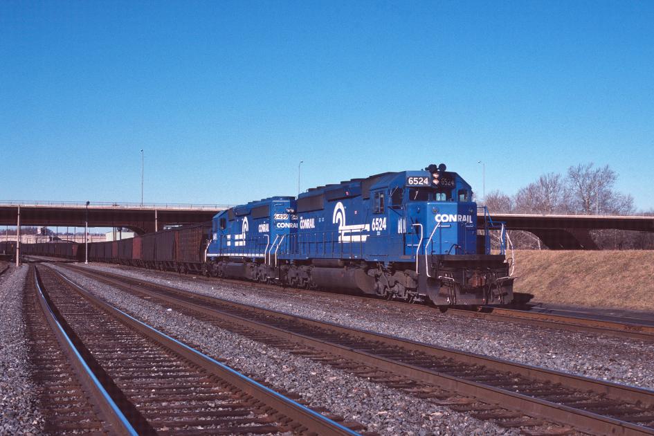 CR 6524 at Bethlehem, PA 02/23/91 | Conrail Photo Archive