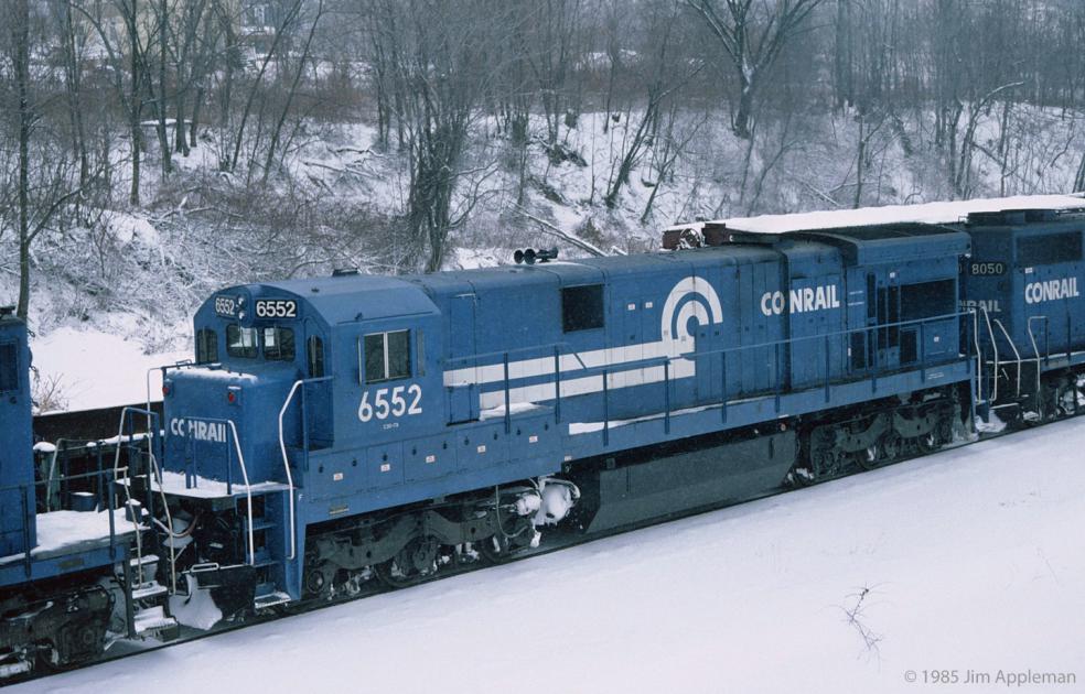 CR 6552 C30-7A at Enola, PA 2/2/1985 | Conrail Photo Archive