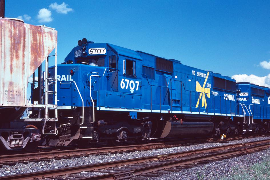 CR 6707 at Northumberland, PA 07/14/91 | Conrail Photo Archive