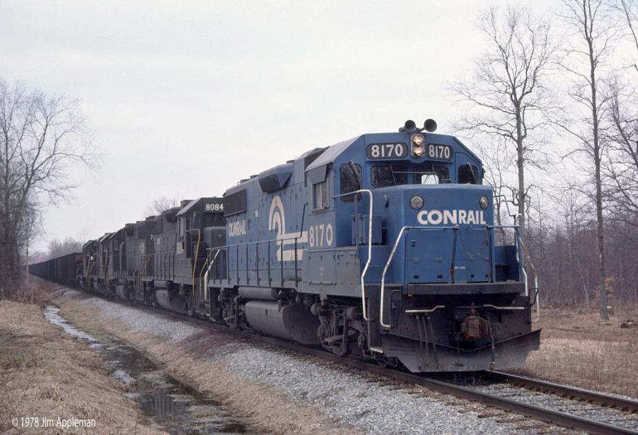 CR 8170 at Ottawa, PA 4/5/1978 | Conrail Photo Archive