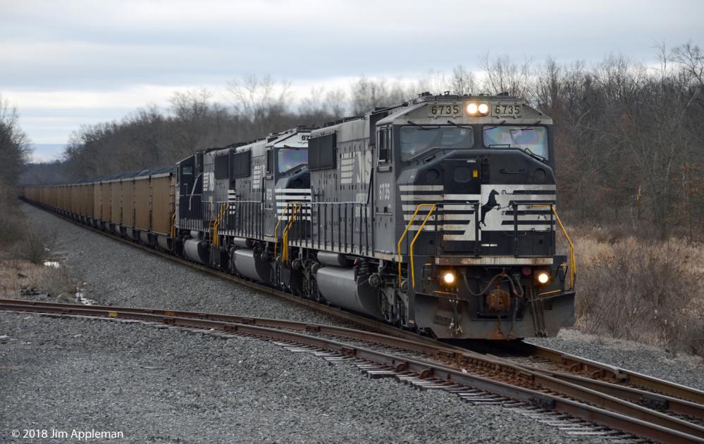 NS 6735 at Ottawa, PA 3/3/18 | Conrail Photo Archive