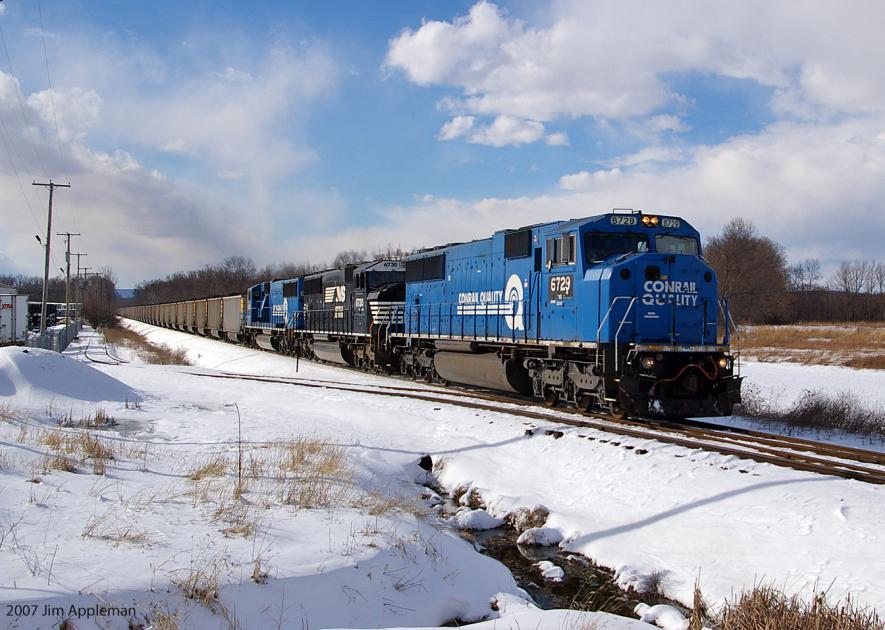 NS 6729 (CR 5596) at Ottawa, PA 3/18/2007 | Conrail Photo Archive