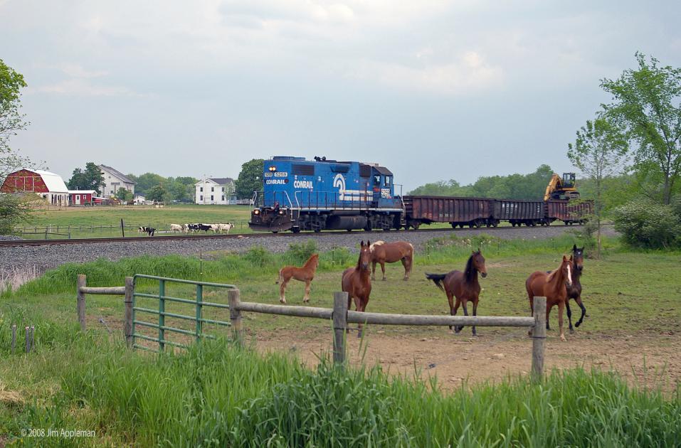 NS 5259 (CR 8042) at Schuyler, PA 5/27/2008 | Conrail Photo Archive