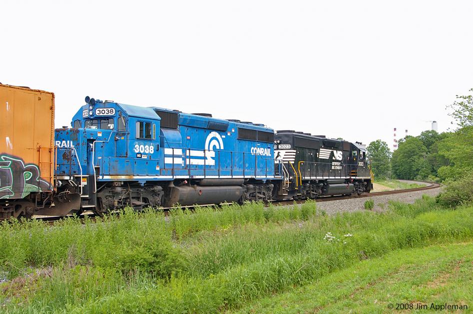 NS 3038 (CR 3347) 6/3/2008 | Conrail Photo Archive