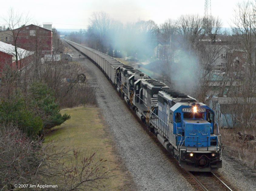NS 3370 (CR 6428) at Dewart, PA 1/7/2007 | Conrail Photo Archive