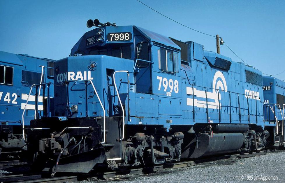 CR 7998 (PC 7998) at Williamsport, PA 3/18/1985 | Conrail Photo Archive